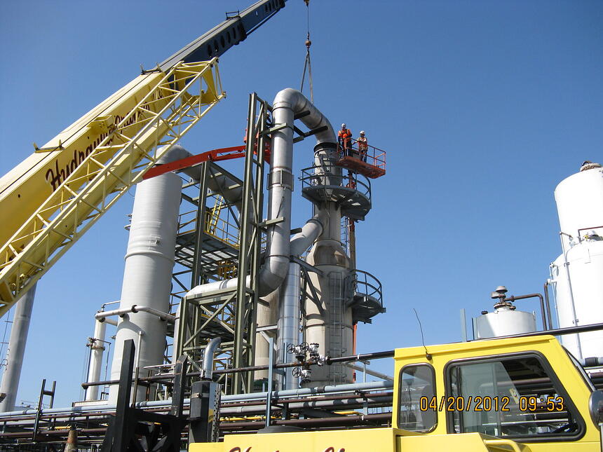 Waste Oil Re-Refiner SO2 Scrubber