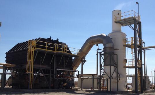 Geothermal Plant SO2 Scrubber