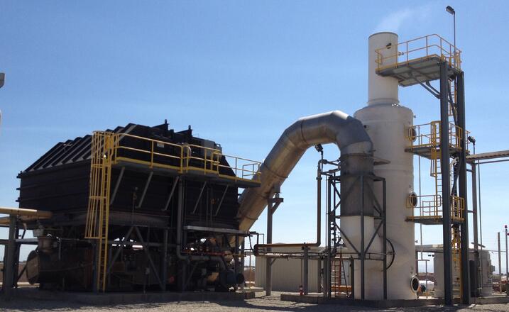 Geothermal Plant SO2 Scrubber